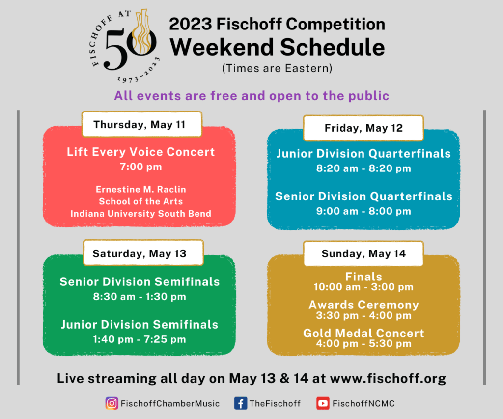 50th Fischoff Competition - Fischoff National Chamber Music Association