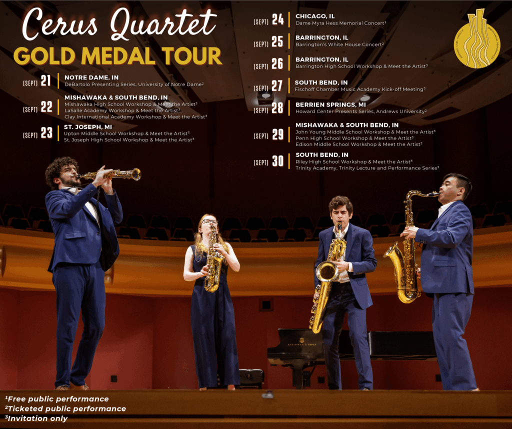 Cerus Quartet Gold Medal Tour - Fischoff National Chamber Music Association