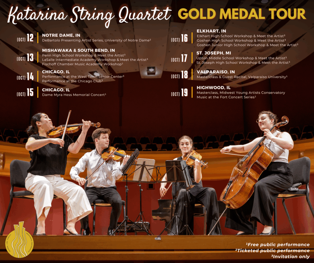 Katarina String Quartet Gold Medal Tour - Fischoff National Chamber ...